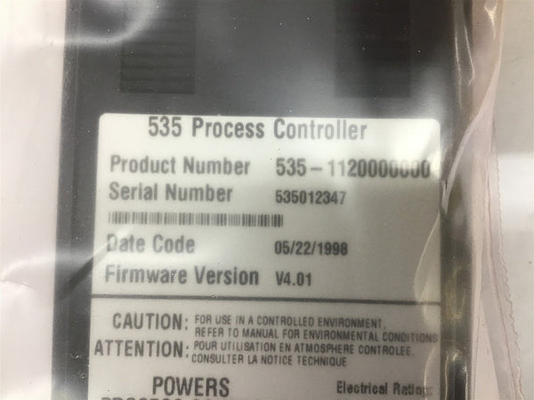 Power Process Controls 535-1120000000 535 Process Controller 250 Vac 5 – BME Bearings and Surplus