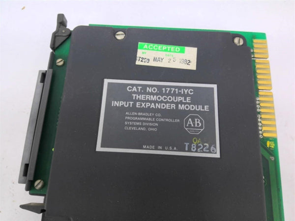 Allen Bradley 1771 Iyc Thermocouple Input Expander Module Bme Bearings And Surplus