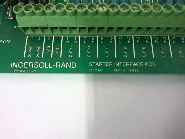 Ingersoll-Rand 39176243 Starter Interface PCB Board – BME Bearings and Surplus