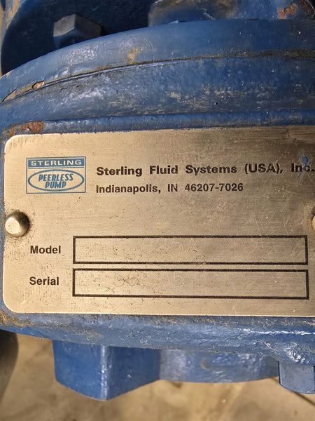 Sterling Peerless Pump C-825A 15HP 3600RPM 2P 3Ph 208-230/460V – BME Bearings and Surplus