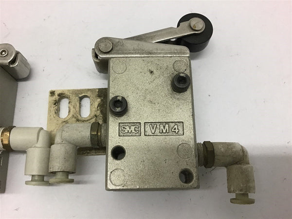 SMC VM4 Mechanical Valve 1/8"NPT Lot of 2 – BME Bearings and Surplus