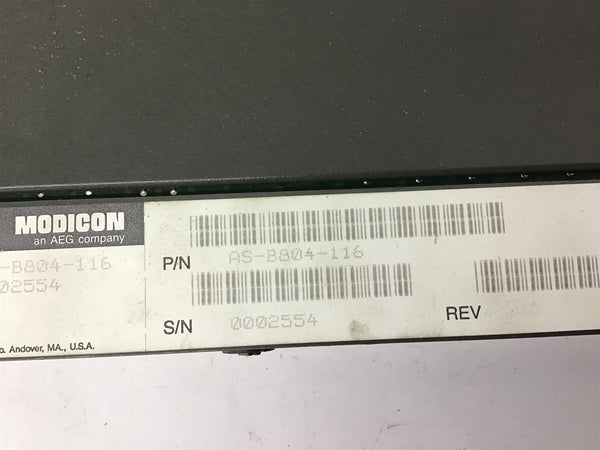 AEG Modicon AS-B804-116 Output module 115 Vac – BME Bearings and Surplus