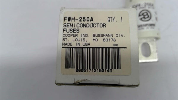 Bussmann FWH-250A Semiconductor Fuse 250A 500V – BME Bearings and Surplus