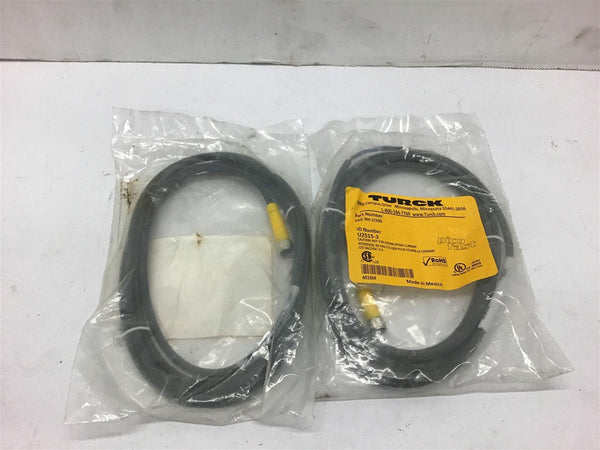 Turck PKG 3M-2/S90 Sensor Cable Lot of 2 – BME Bearings and Surplus