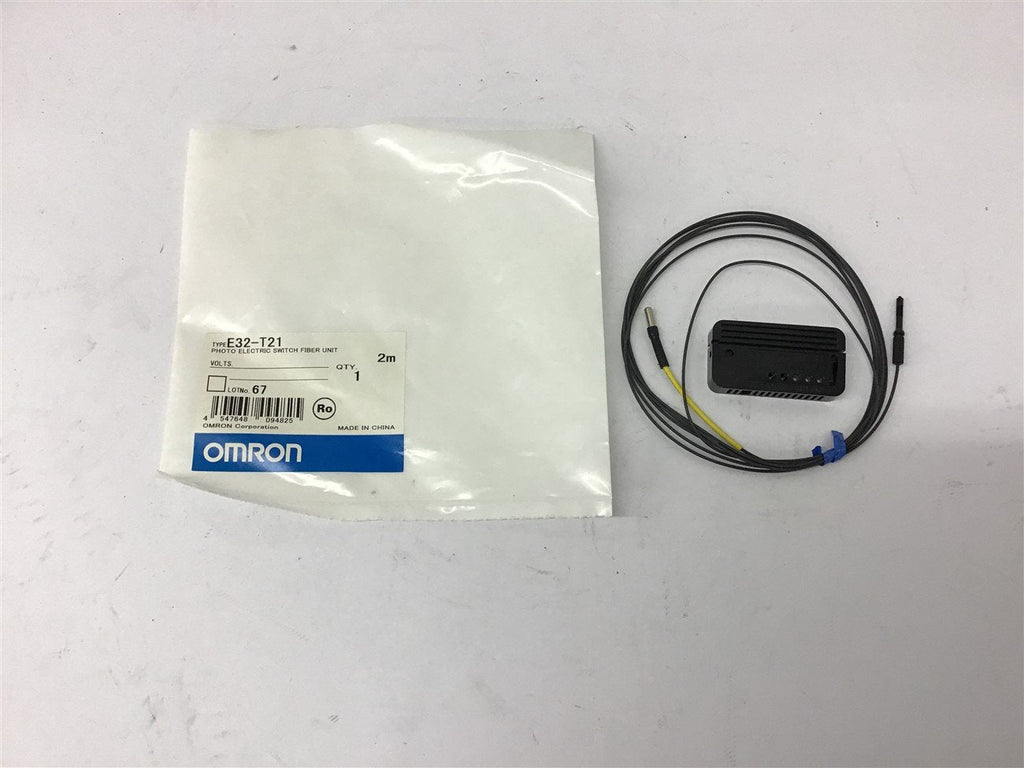 Omron E32-T21 Photoelectric Switch Fiber Unit – BME Bearings and Surplus