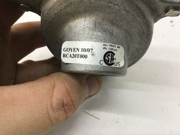 Goyen RCA20T000 Diaphragm Valve 125PSI – BME Bearings and Surplus