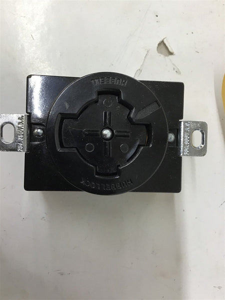 Hubbell HBL20403 Locking Receptacle 30A 600 VAC 3 Pole 4 Wire – BME ...