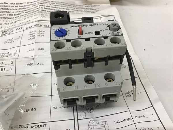 Allen-Bradley 193-A1F1 Overload Relay 3.7-12A – BME Bearings and Surplus