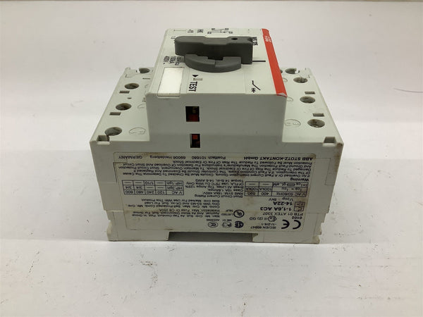 ABB MS 325 Manual Motor Starter 1.0-1.6 Amp – BME Bearings and Surplus