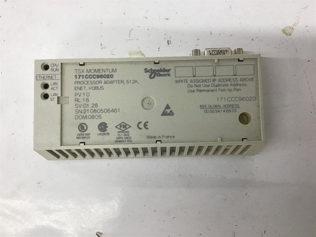 Schneider Automation TSX Momentum 171CCC96020 Processor Adapter – BME ...