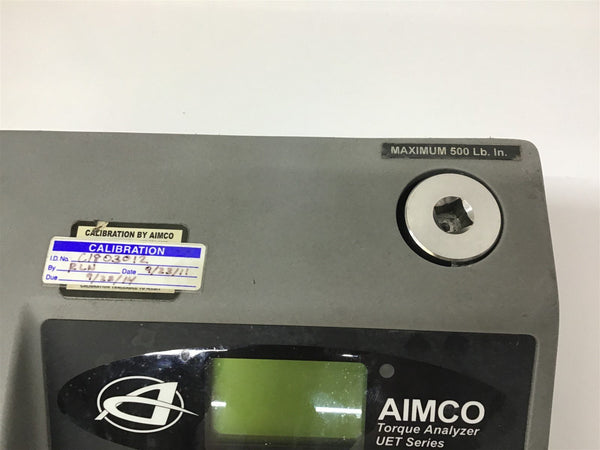 Aimco UET Series Torque Analyzer UET-500 500 lb. in. Capacity Universa ...