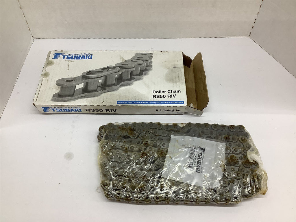 Tsubaki RS50 RIV Roller Chain 10' – BME Bearings and Surplus