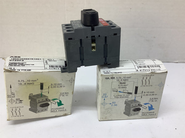 ABB OT25F3 Switch-Disconnector 3 PH Lot Of 2 – BME Bearings and Surplus