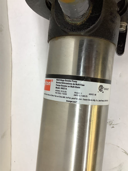 Dayton PPTNXZ11GG Multi Stage Booster Pump Motor – BME Bearings and Surplus