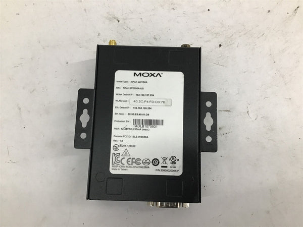 MOXA NPort W2150A Wireless Serial Device Server – BME Bearings and Surplus