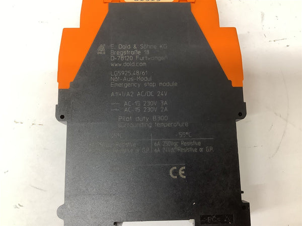 Dold LG5925.48/61 Emergency Stop Module – BME Bearings and Surplus