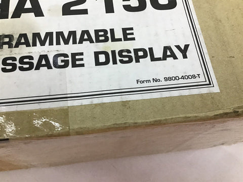 Alpha 215c Programmable Color Message Display – BME Bearings and Surplus