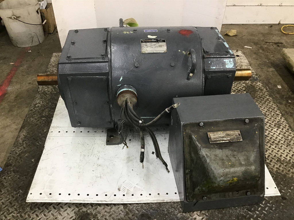 Power Tron 4070p450001 100 HP 1750 RPM 550V 180 Field Volt 407ATZ TEPV ...