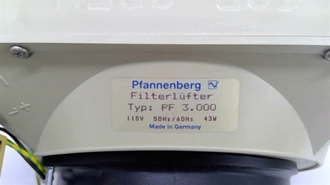 Pfannenberg PF 3.000 Fan & Filter Assembly – BME Bearings and Surplus