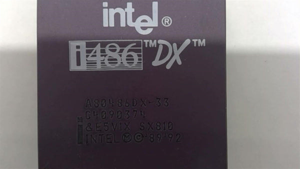 Intel 486 A80486DX-33 CPU Processor – BME Bearings and Surplus
