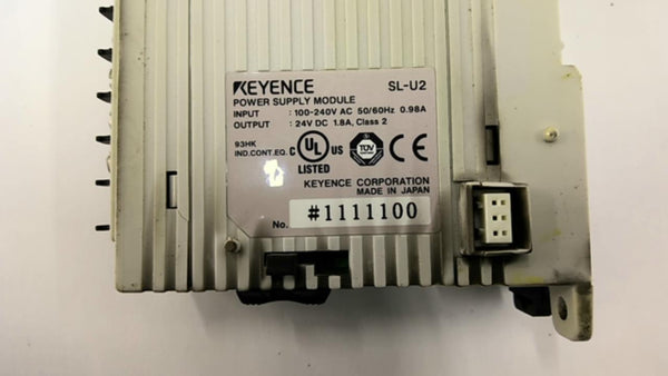 Keyence SL-R11 Safety Relay Controller W/ SL-U2 Power Supply Module ...