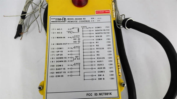 Control Chief SK2500 RX Remote Control – BME Bearings and Surplus