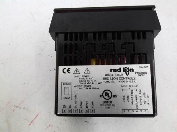 Red Lion PAXLR000 Digital Meter 115/230 Vac 6 VA – BME Bearings and Surplus