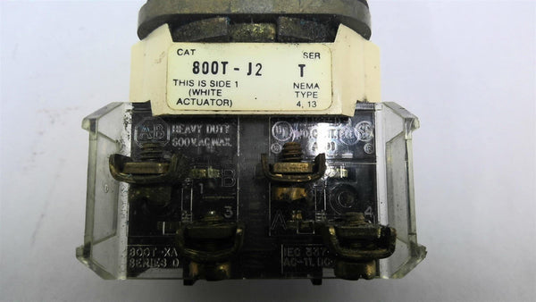 Allen-Bradley 800T-J2 Selector Switch 2 Position – BME Bearings and Surplus