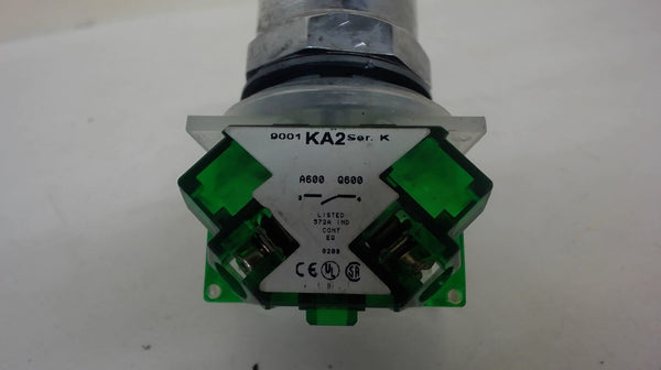 Square D 9001Ka2 2-Position Contact Selector Switch Without Knob, Seri ...