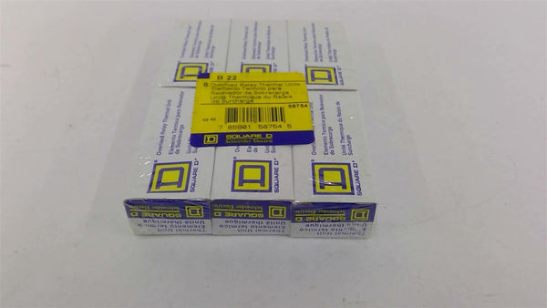Square D B22 Overload Relay Thermal Units Pack 6 – BME Bearings and Surplus