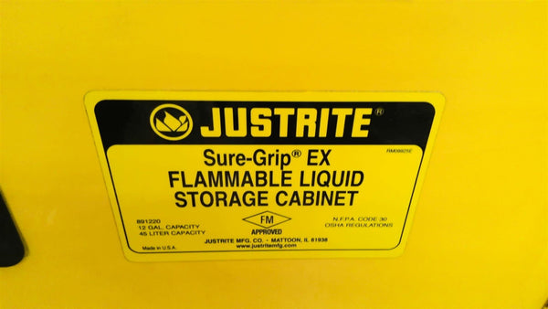 JustRite 891220 Flammable Liquid Storage Liquid Cabinet 12 Gallon – BME ...
