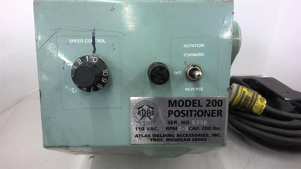 Atlas 200 Welding Positioner 0-9 Rpm 200 Cap – BME Bearings and Surplus