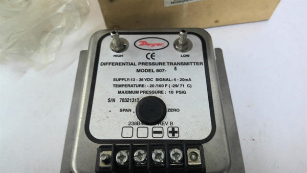 Dwyer 607-8 Differential Pressure Transmitter – BME Bearings and Surplus