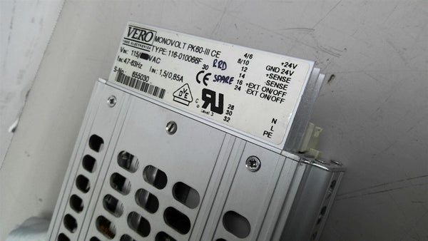 Vero Monovolt PK60-III-CE Switching Power Supply – BME Bearings and Surplus