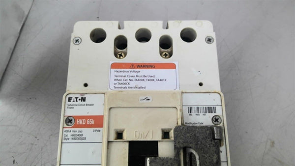 Eaton HKD3400F Circuit Breaker 400A 3Pole – BME Bearings and Surplus