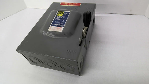 Square D D-321 Safety Switch 30 Amp 240 VAC – BME Bearings and Surplus