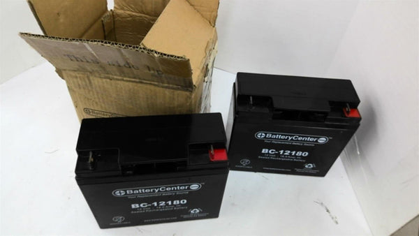 Battery Center BC-12180 12V Battery Lot Of 2 – BME Bearings and Surplus