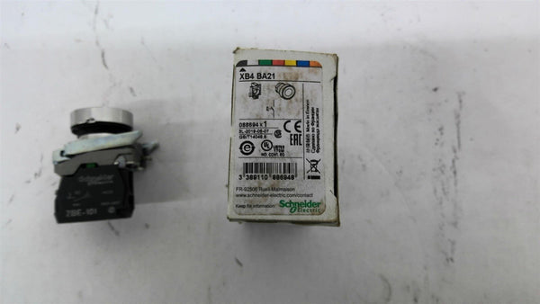 Schneider XB4-BA21 Pushbutton Black – BME Bearings and Surplus