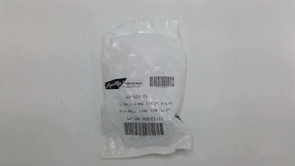 Apollo Valves 62-103-01 SS Ball-Cone Check Valve CF8M 1/2" – BME ...