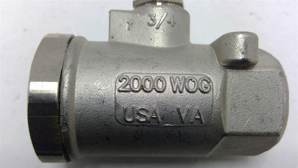 Apollo CF8M 3/4" Ball Valve 2000 WOG Lot Of 4 – BME Bearings and Surplus