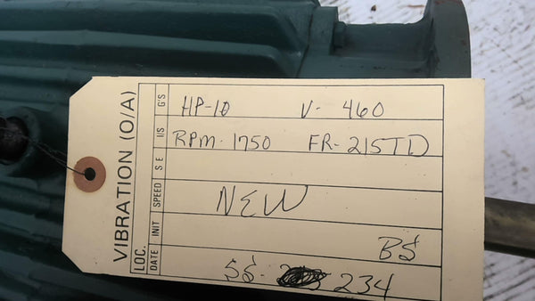 Reliance 7153752-001 10 HP AC Motor 1800 RPM 4P 3 Phase 215TD 460 V TE ...