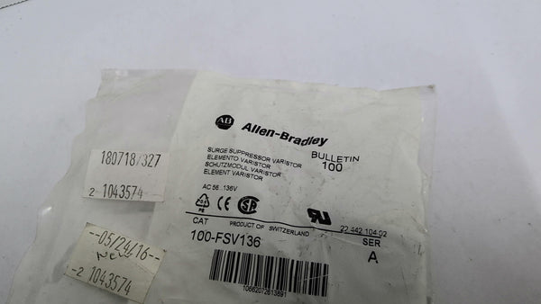 Allen Bradley 100-FSV136 Surge suppressor Varistor 180V DC – BME ...