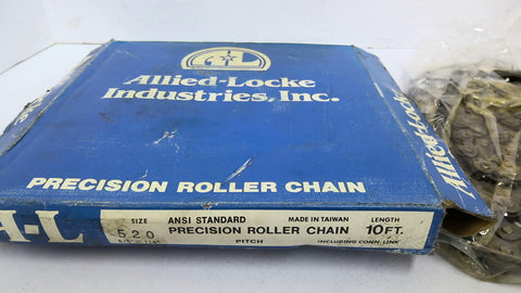 Allied-Locke 520 Precision Roller Chain 5/8" X 1/4" 10' – BME Bearings ...