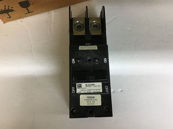 Eaton BJ2200 200 Amp 2 Pole Circuit Breaker – BME Bearings and Surplus