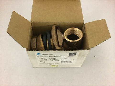 Harvard PT800NL Bronze Pitless Adapter No Lead 1" Drop Size 5" Thru 12 ...