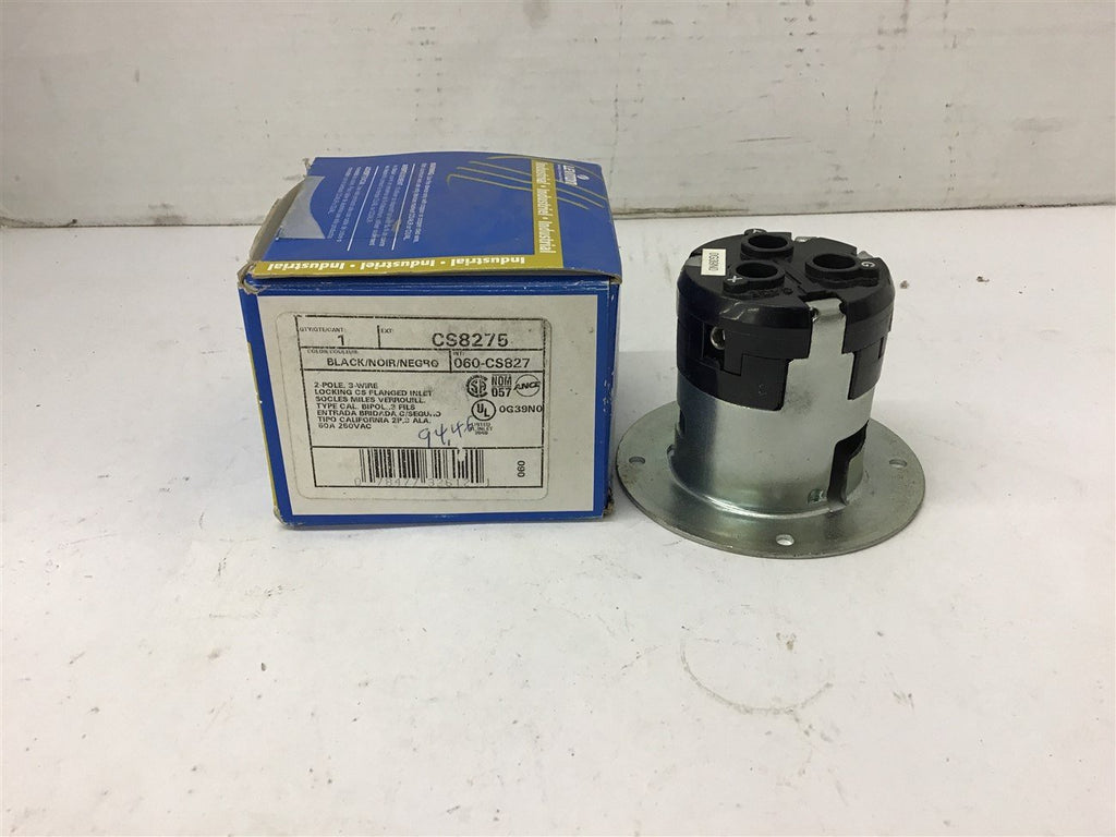 Leviton CS8275 Locking CS Flanged Inlet 2 Pole 3 Wire 50A 250VAC – BME ...