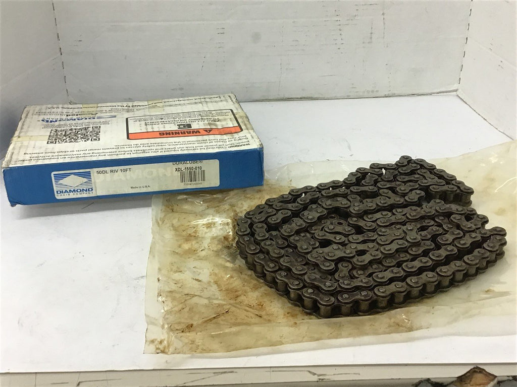 Diamond 50DL Riv 10FT Roller Chain – BME Bearings and Surplus