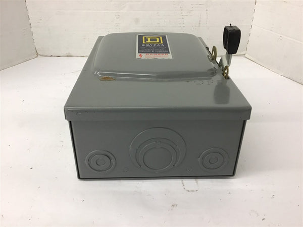 Square D D222N Safety Switch 60 Amp 240 vac – BME Bearings and Surplus
