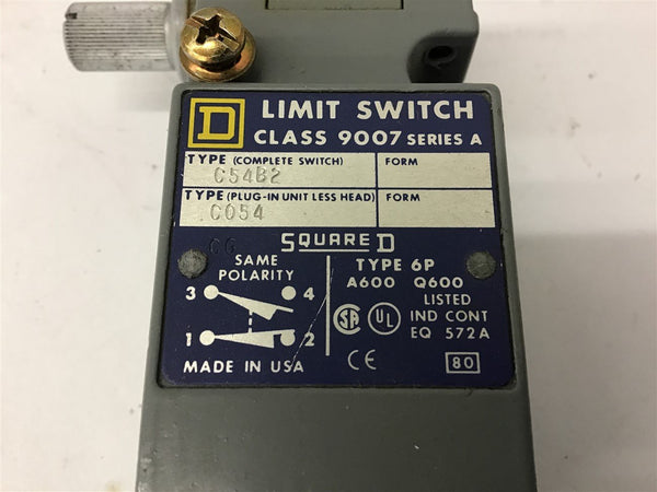 Square D C54B2 Class 9007 Limit Switch – BME Bearings and Surplus
