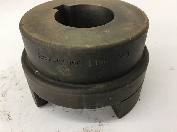 Lovejoy L190 Jaw Coupling .750" Bore 3/4" – BME Bearings and Surplus